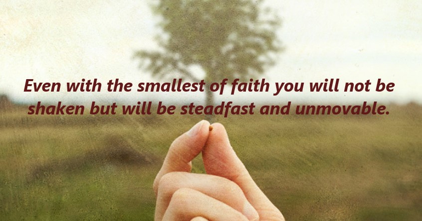 Be Steadfast And Unmovable – The Soul Sower
